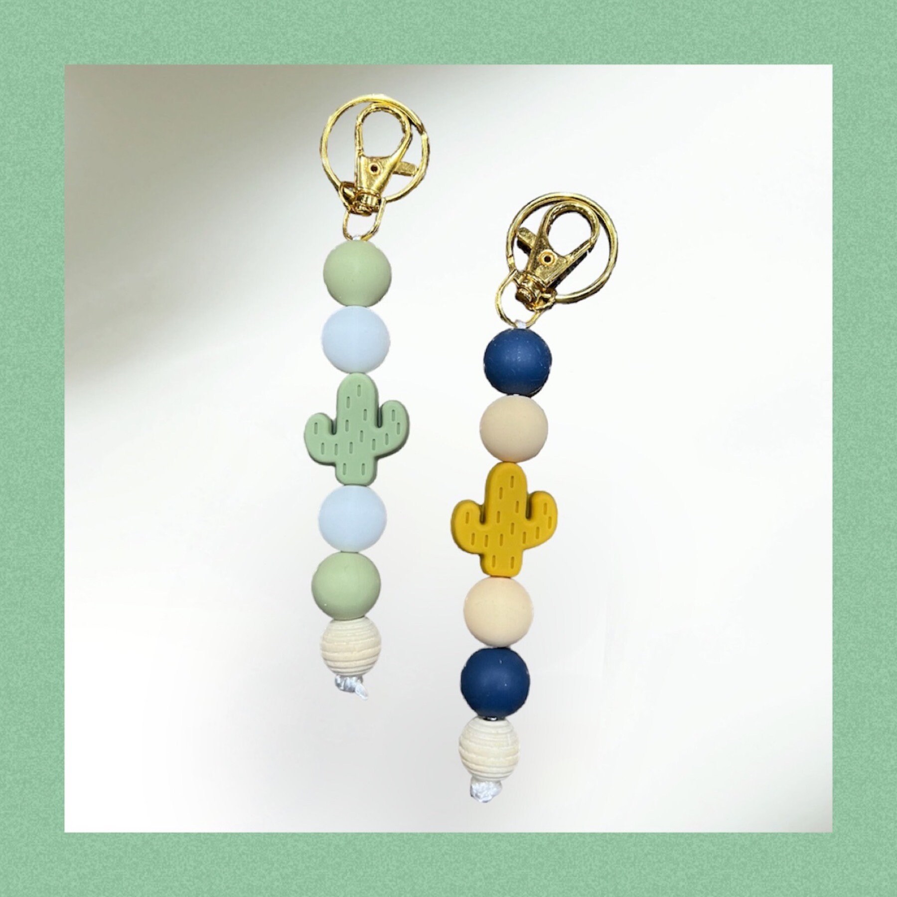 Silicone Cactus Key Rings, Car Key Rings, Purse Key Ring,backpack Key ...