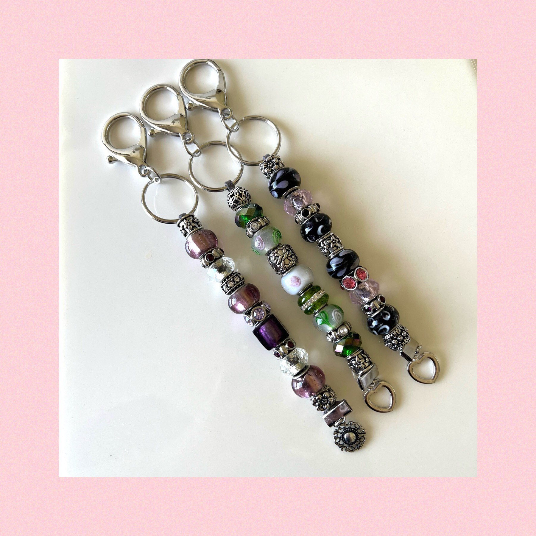 Chunky Beaded Key Holders, Beaded Key Chains, Designer Key Holders ...