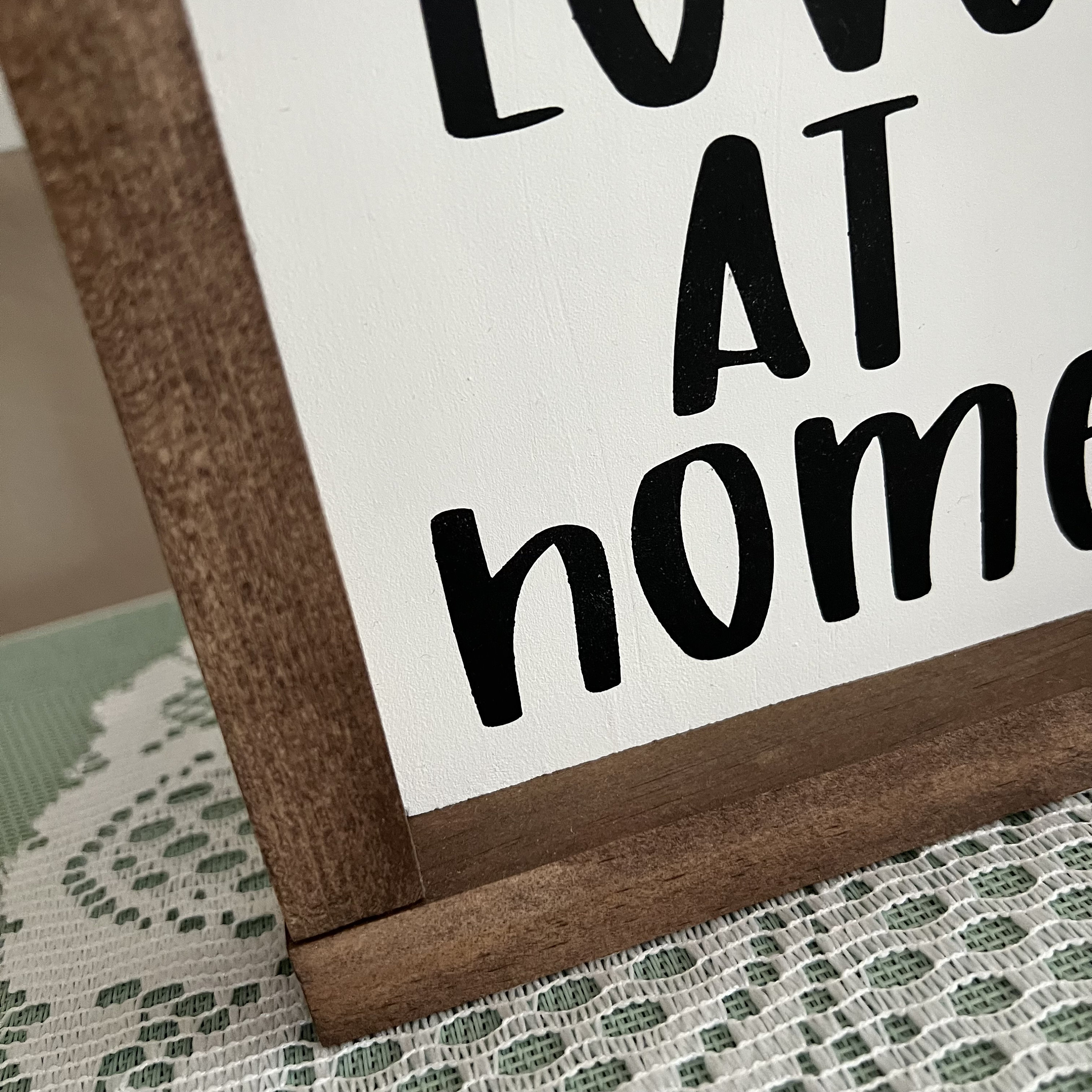 Love at Home Sign 7x7 Chunky Wood Sign Rustic Wood Sign - Etsy