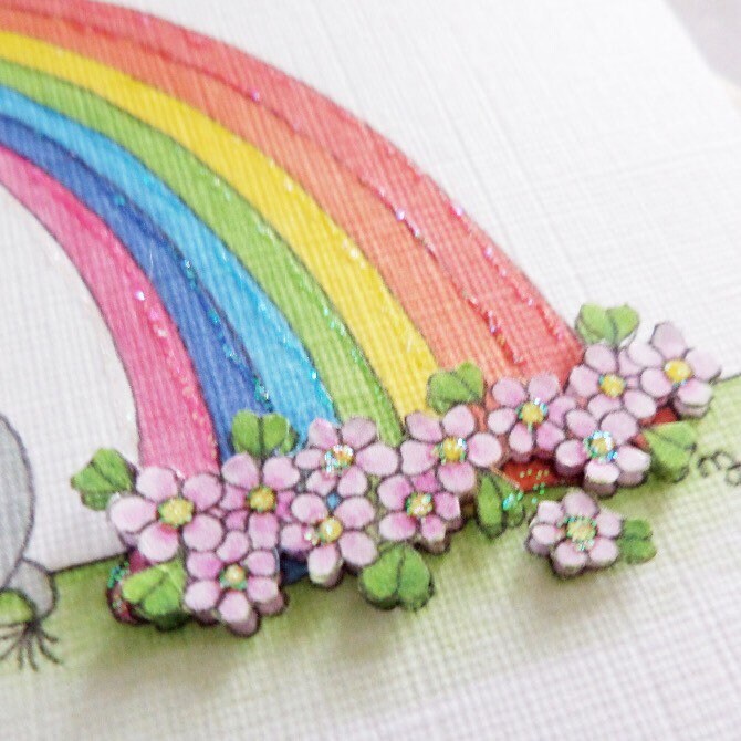 Rainbow 'ellie' Birthday Card - Etsy