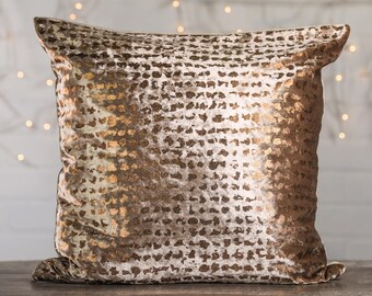 Bronze gold pillow | Etsy