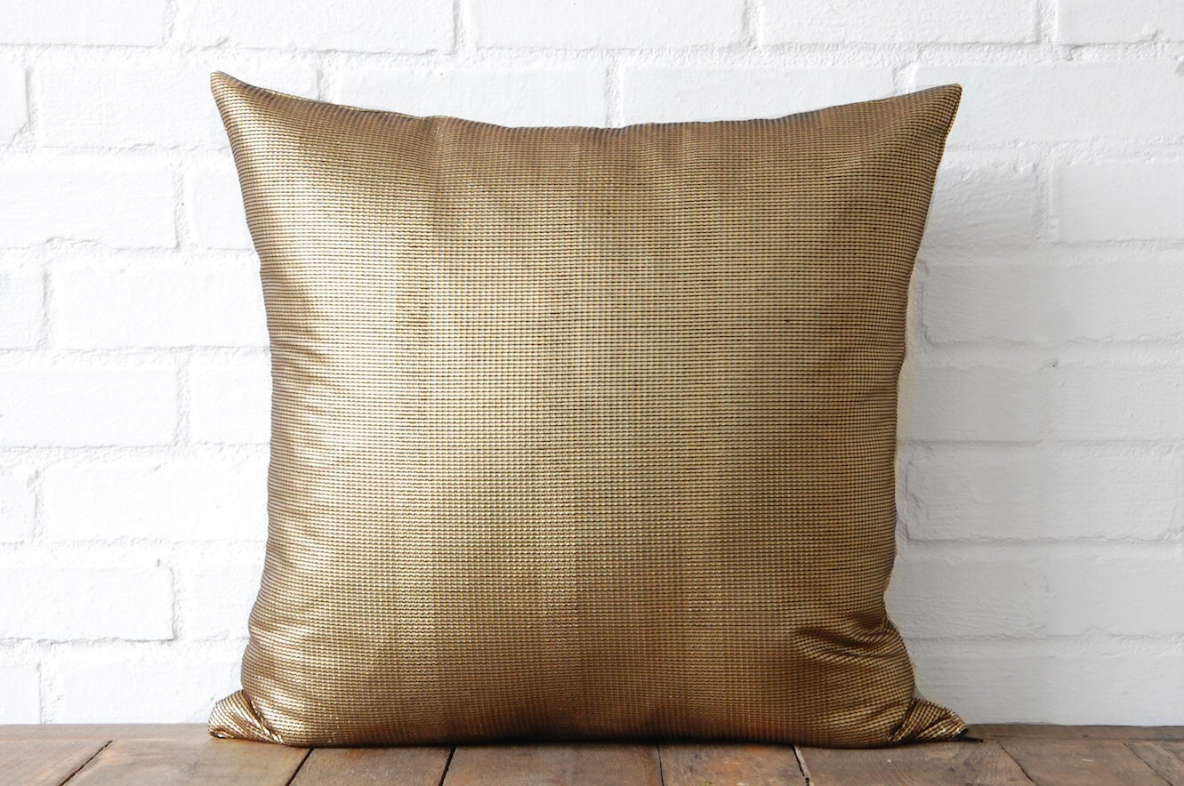 Gold Shiny Pillow - Etsy