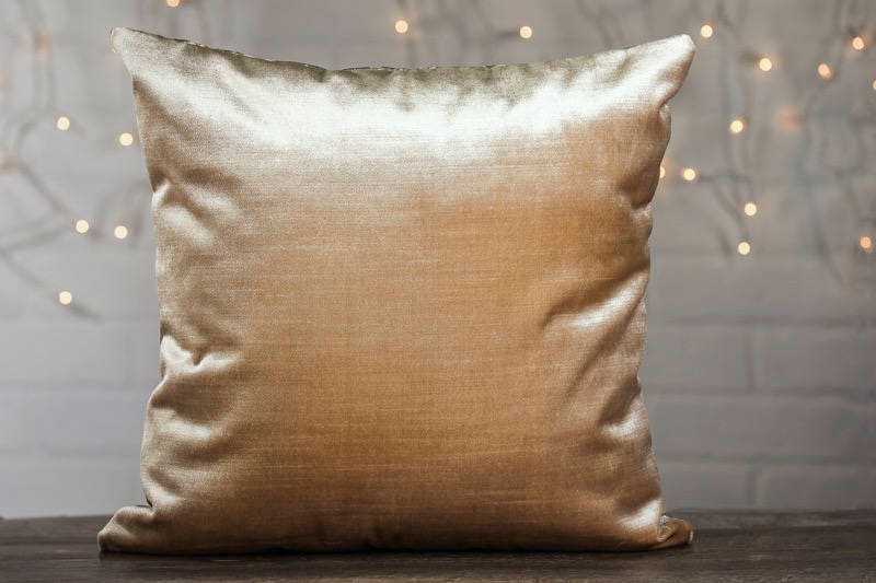 Gold Metallic Pillow - Etsy