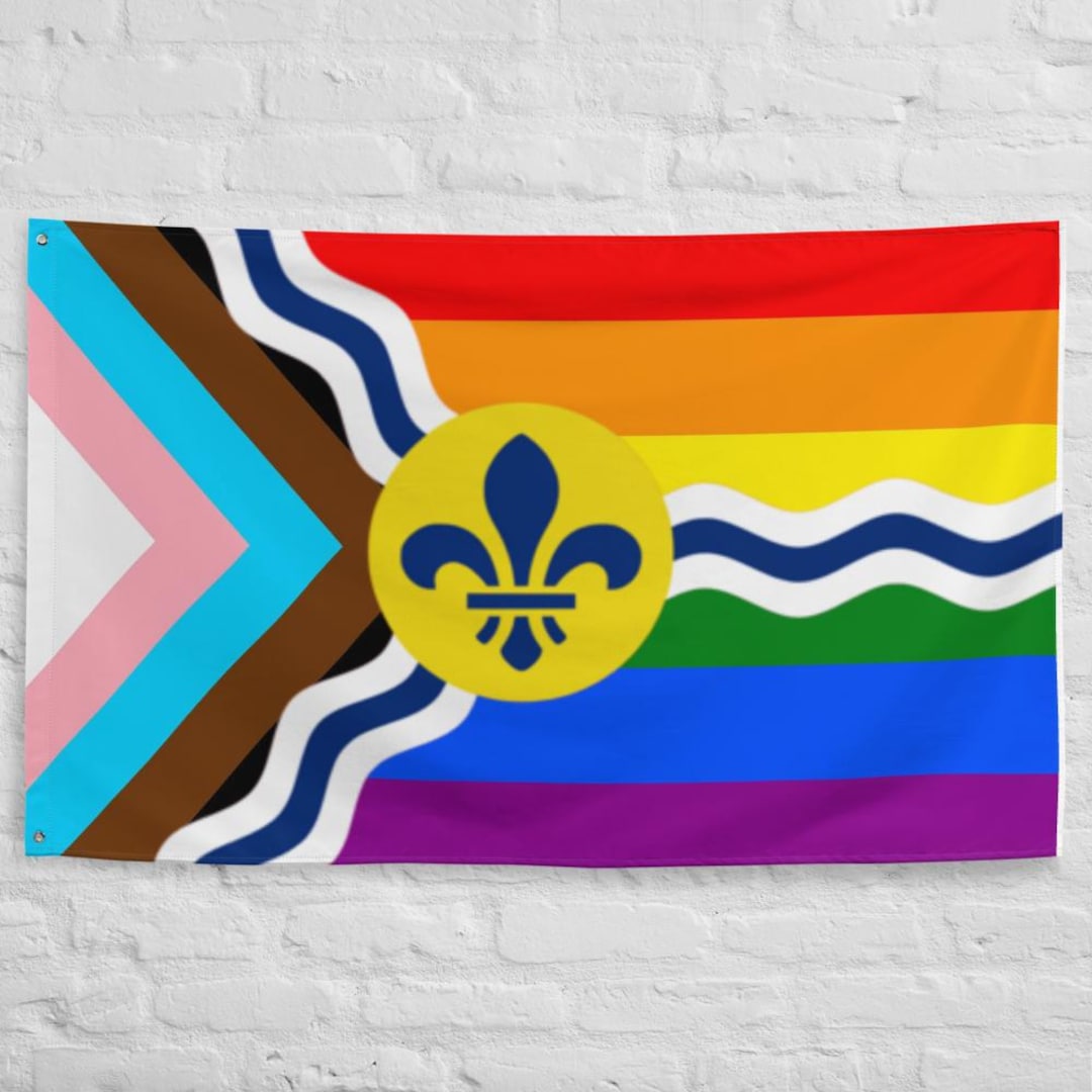 Large St Louis Pride Flag, STL Pride Flag, LGBTQ Flag, Pride Flag - Etsy