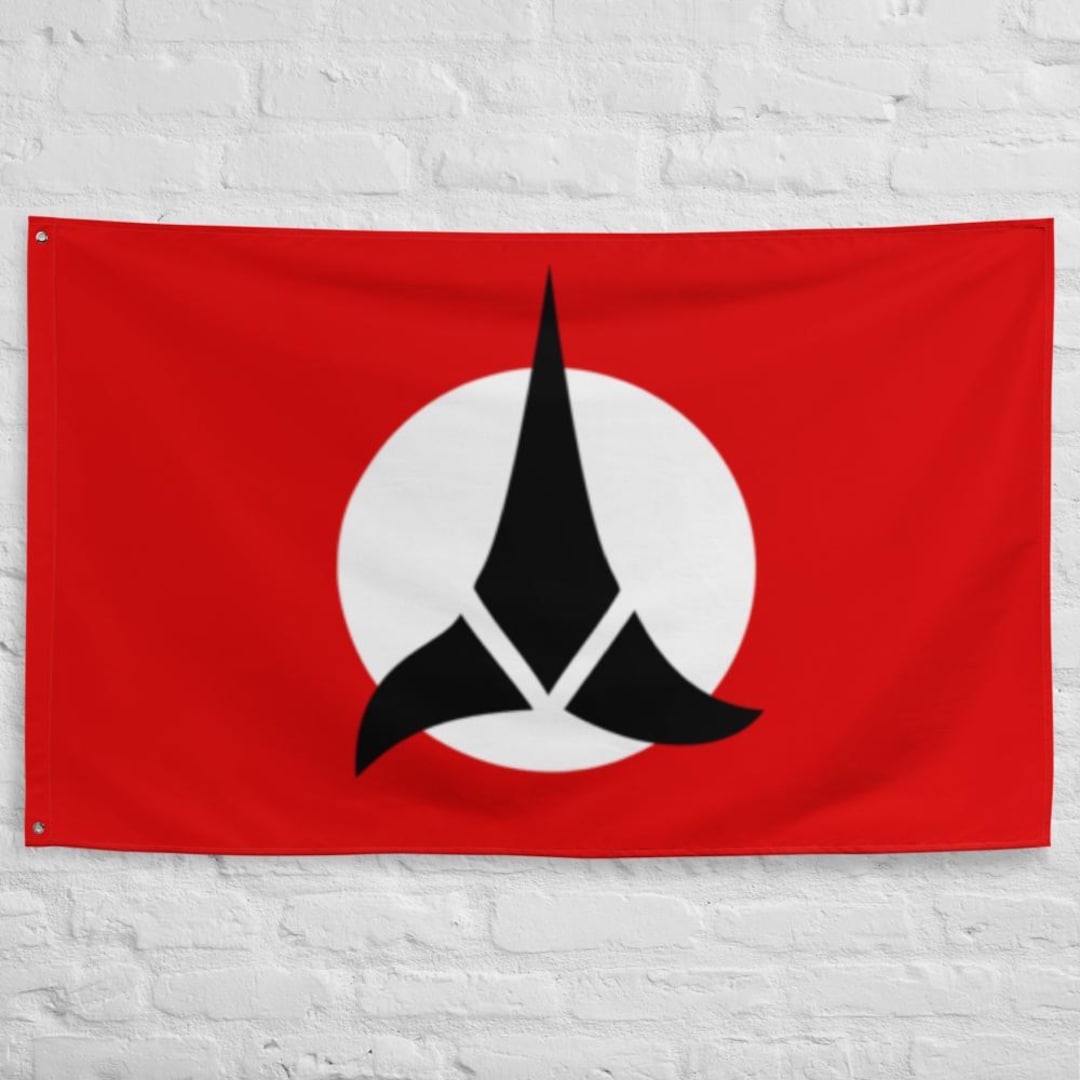 Large Klingon Flag Star Trek Flag - Etsy