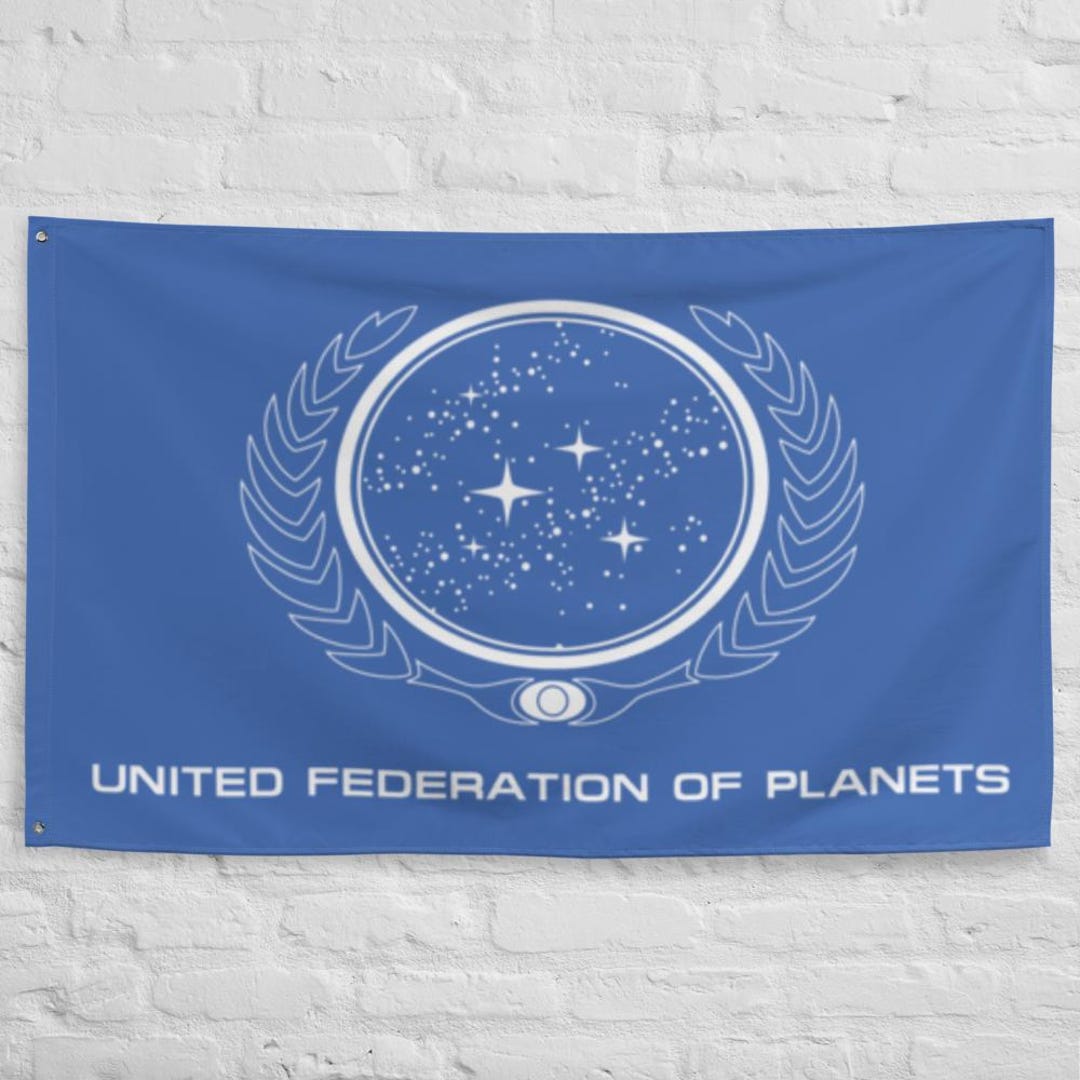 Large United Federation of Planets Flag - Starfleet Flag - Etsy