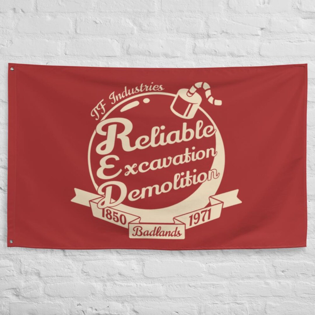 Large Red Team Flag - Reliable Excavation Demolition Flag - TF2 Flag - Etsy