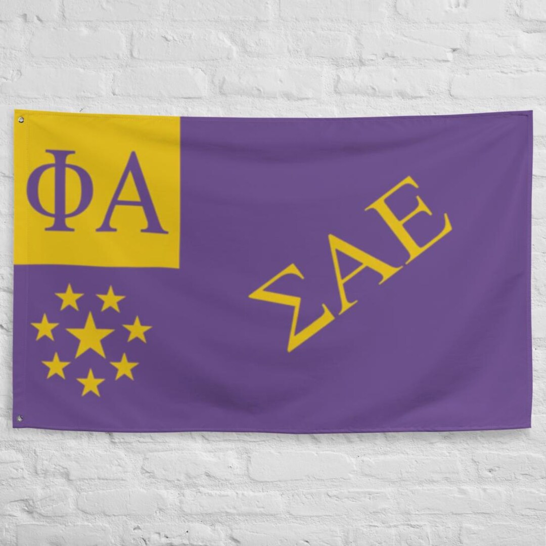 Large Sigma Alphia Epsilon Flag - Fraternity Flag - Greek Life - Etsy