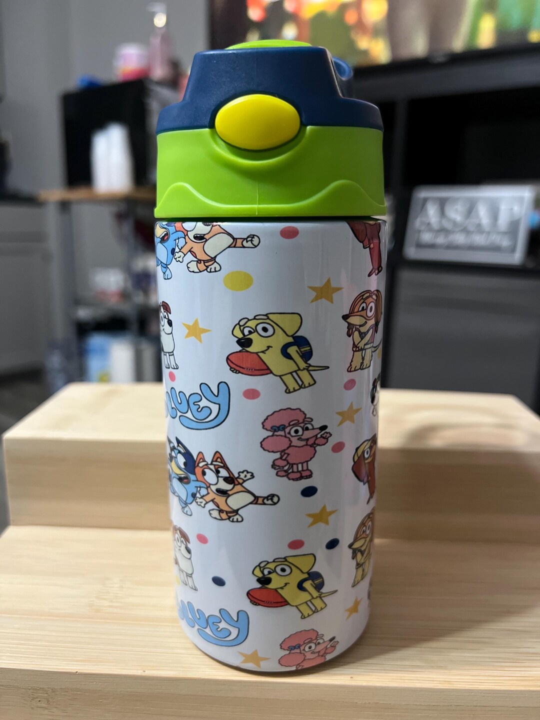 12 Oz Bluey and Friends Kids Sippy Cup - Etsy