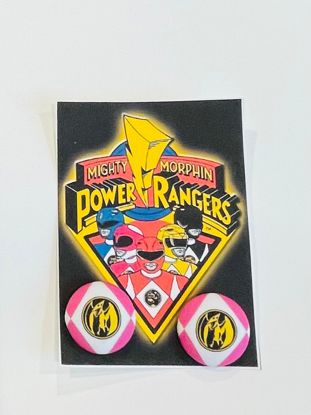 Pink Power Ranger Earrings - Etsy