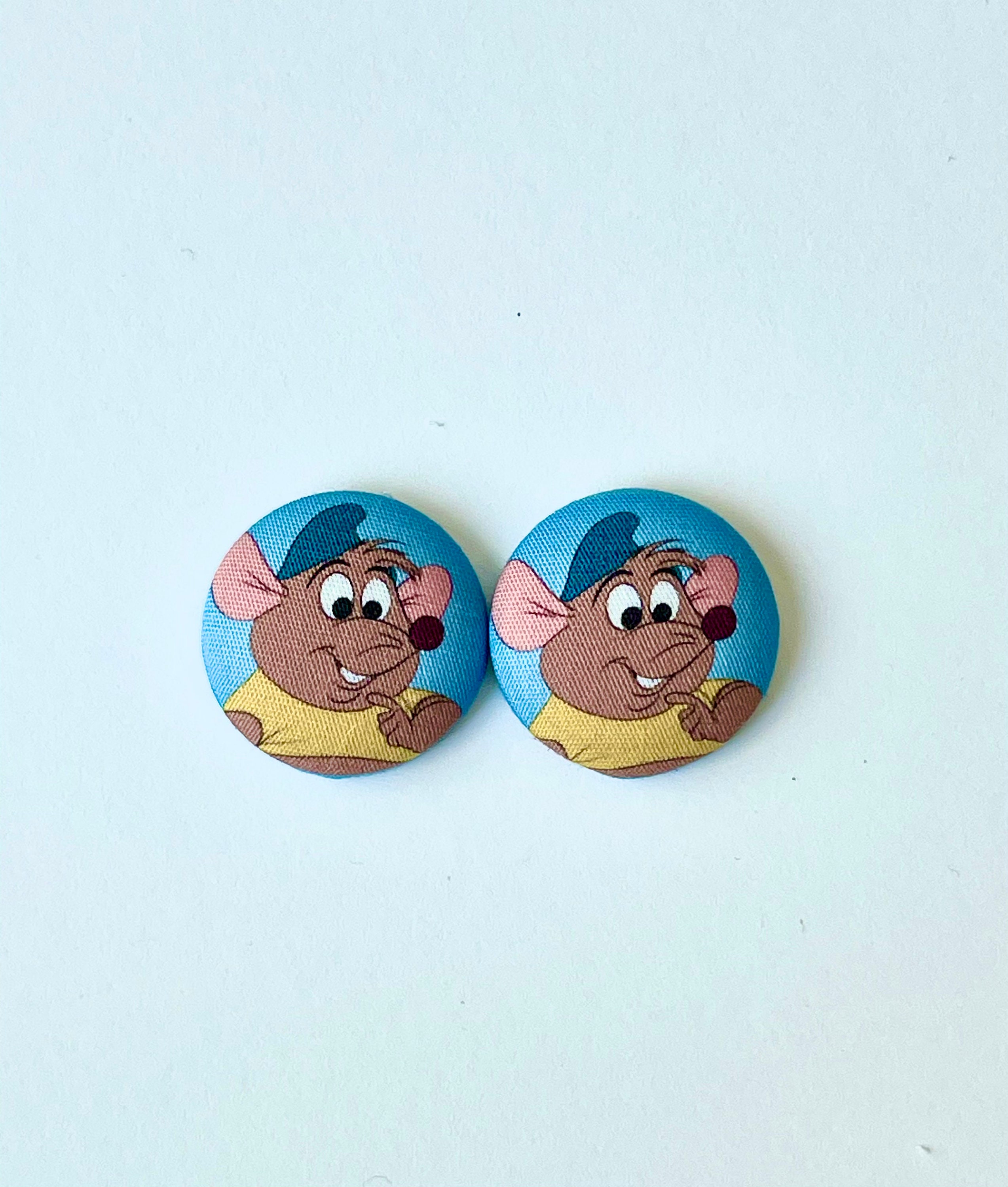 Cinderella mouse Gus Gus earrings | Etsy