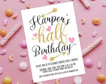 Half birthday | Etsy