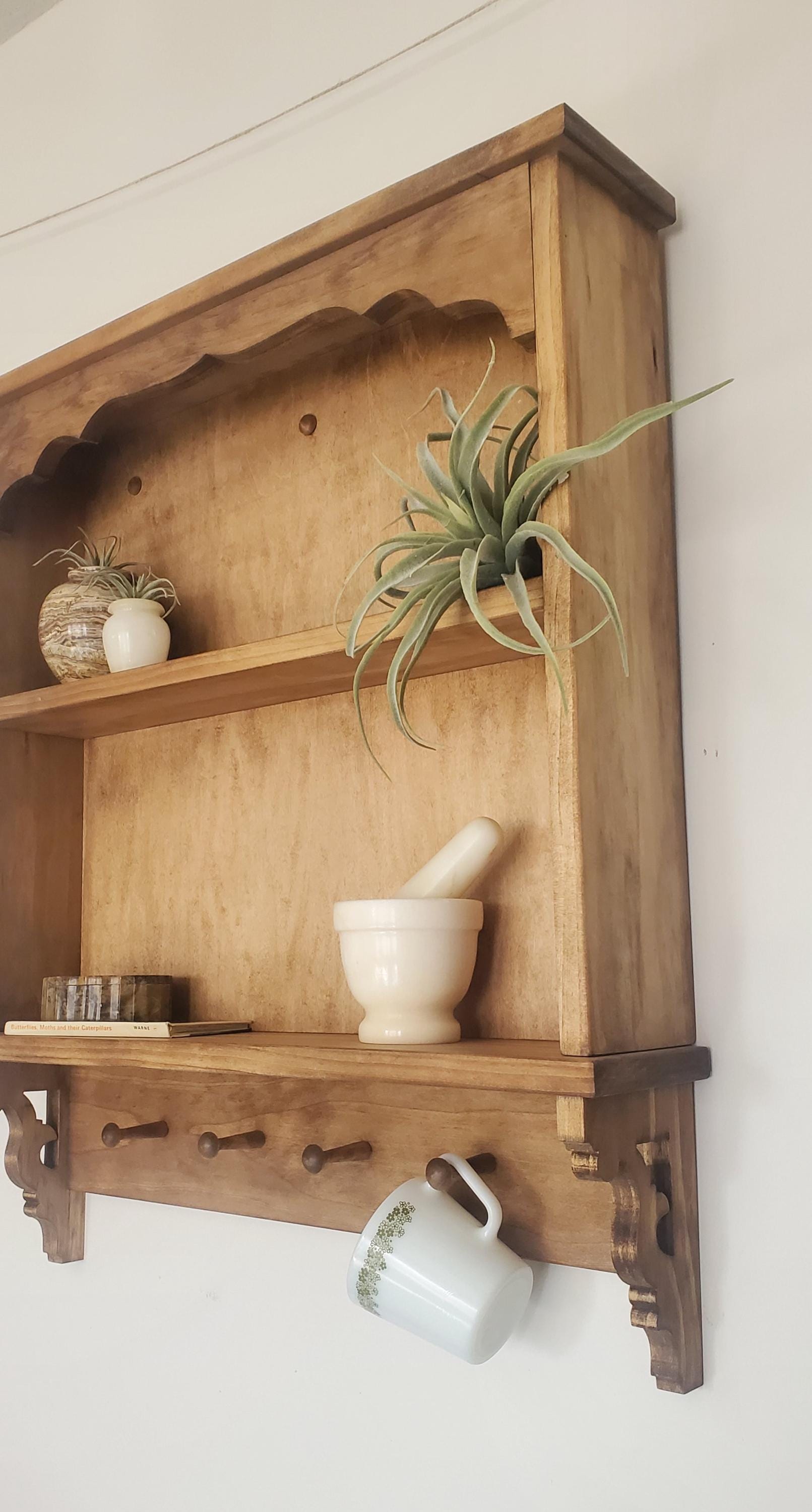 Rustic Farmhouse Bathroom Cabinet, Handcrafted Wall Cabinet Hutch ...
