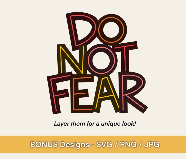 Do Not Fear SVG – Bible Verse, Clip Art (digital Download) - Etsy