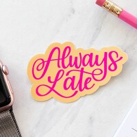 Vinyl Waterproof Sticker Thanks It's Vintage Lips Laptop Water Bottle ...