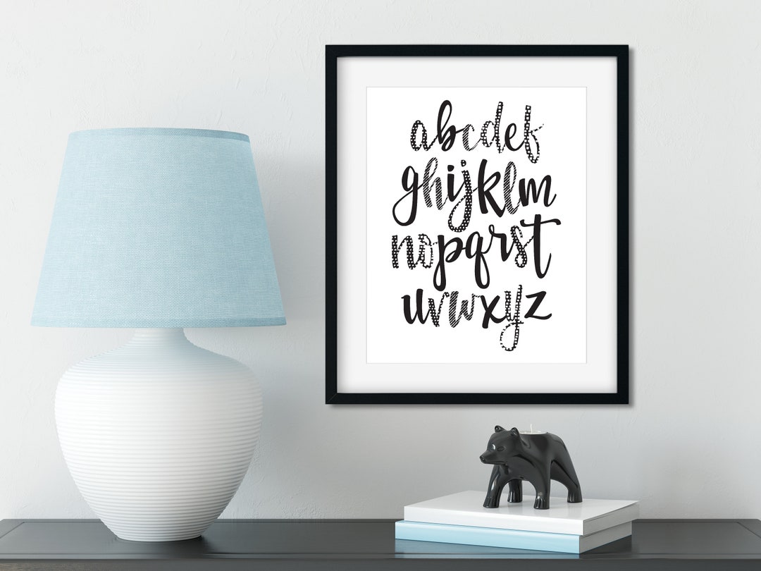 Alphabet / Printable / Art / Nursery Print / Abc's / Decor / Wall ...