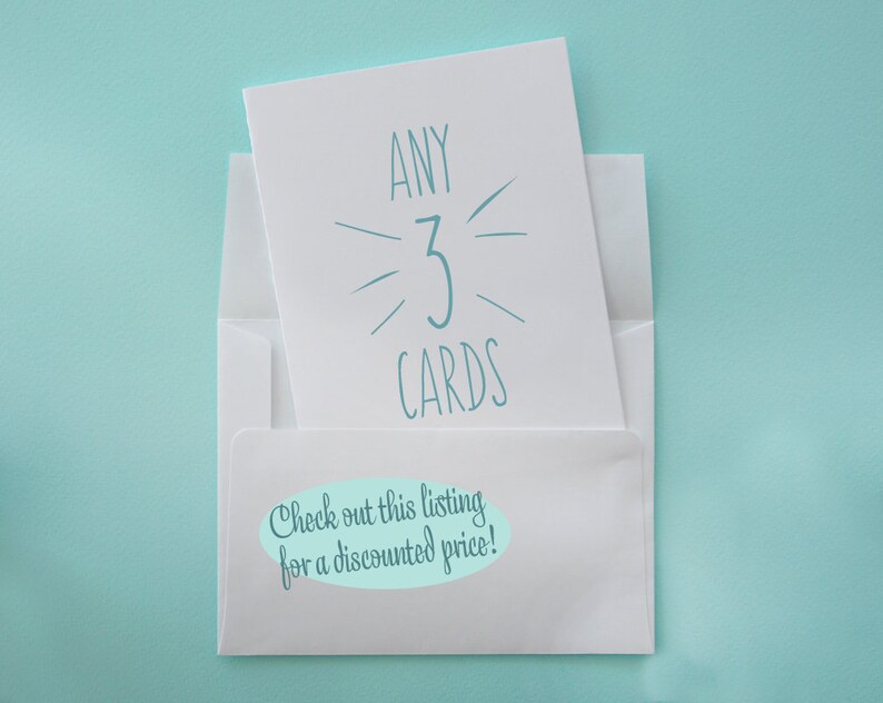 Thank you / Greeting Card / Hand lettering / Thank you Card / | Etsy