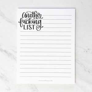 Notepad / Productive AF / Legit List / to Do List / Scratch Pad ...