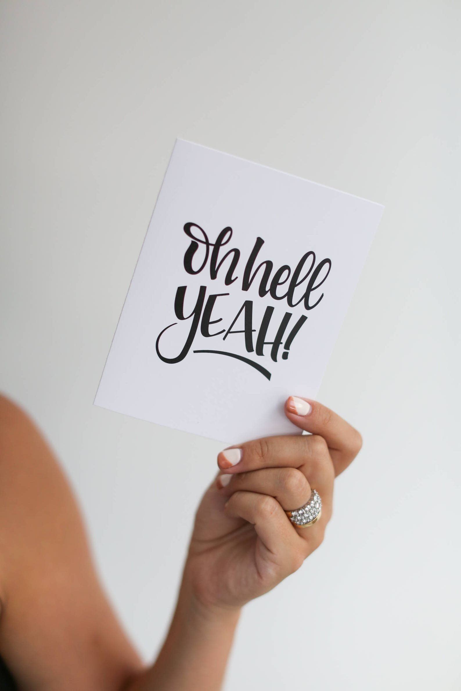 Oh Hell Yeah / Greeting Card / Funny Card / Friend Card / - Etsy