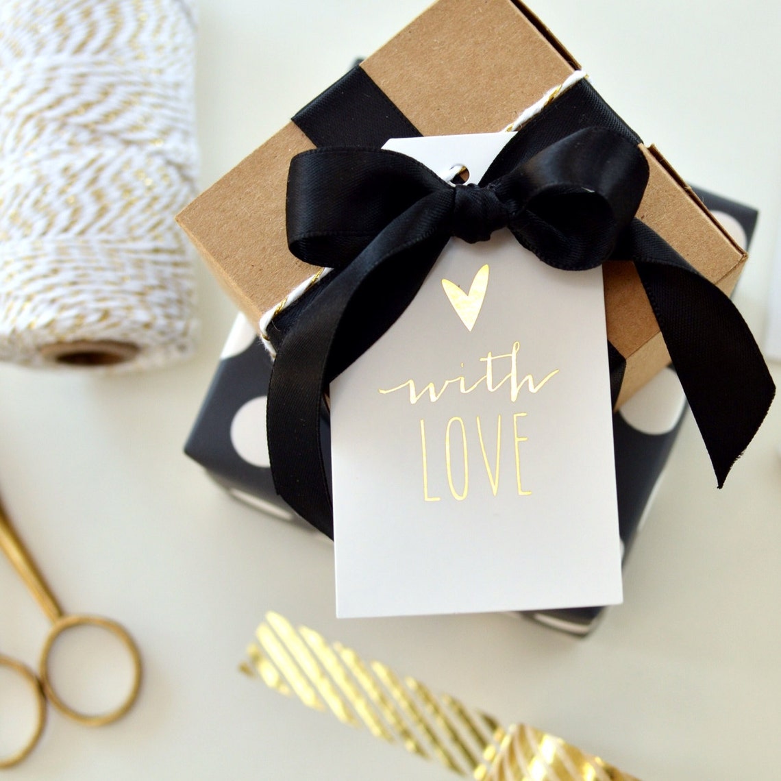 Gold Foil Gift Tags / Set of 8 / Gift Tags / Wedding Tags / - Etsy