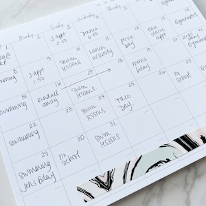 Monthly Planner / 24 Months / Notepad Planner / Organization / Home ...