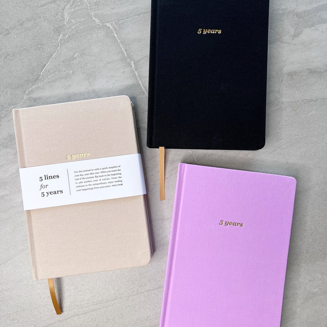 5 Year Journal / Notebook / Journaling / New Years Journal / Keepsake ...