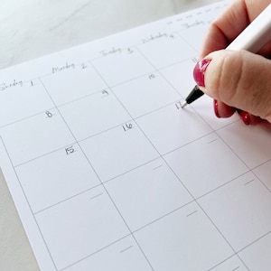 Monthly Planner / 24 Months / Notepad Planner / Organization / Home ...