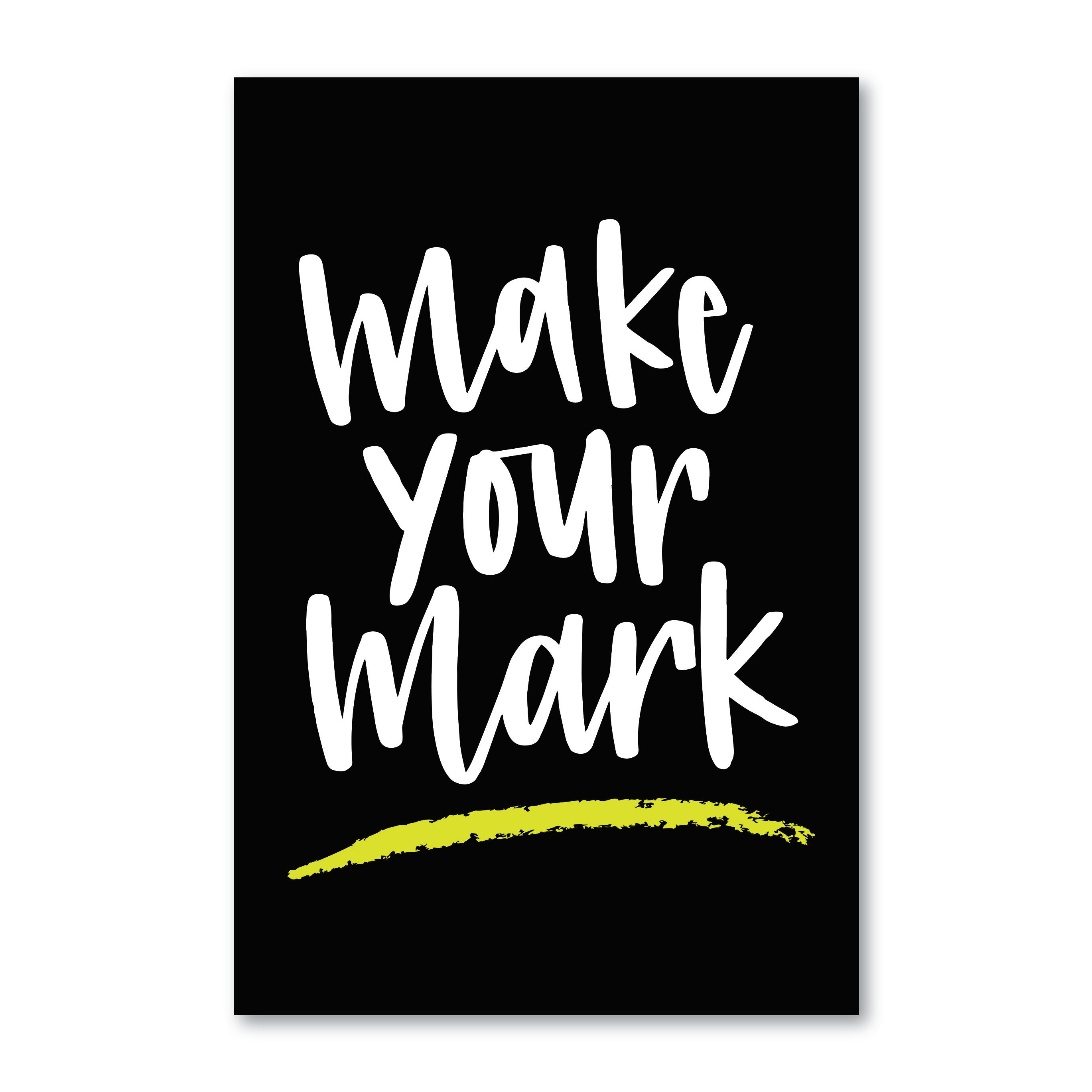 Make Your Mark / Postcard / Postcards / Hand Lettering / Art / Print ...