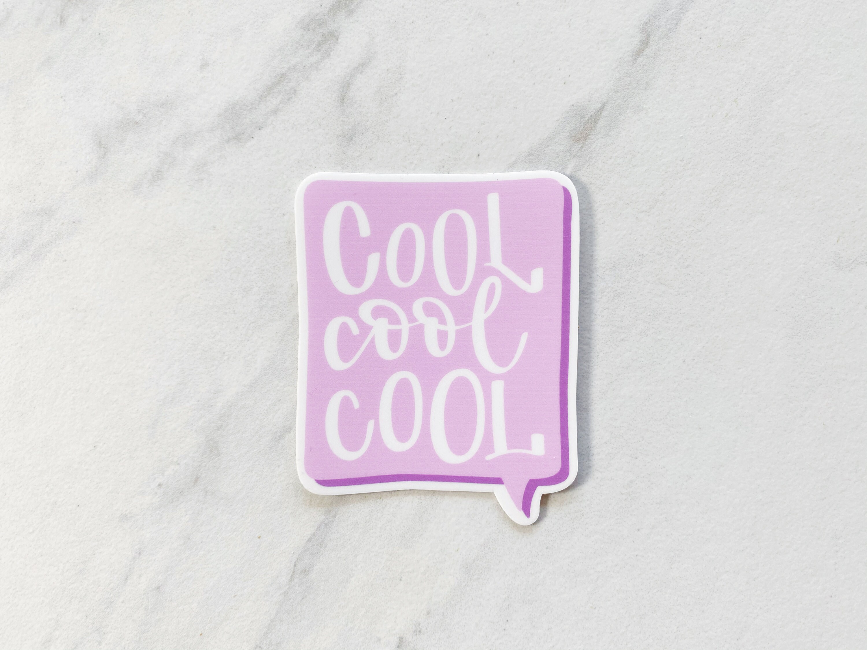 Cool Cool Cool / Sticker / Vinyl Sticker / Laptop Sticker / | Etsy