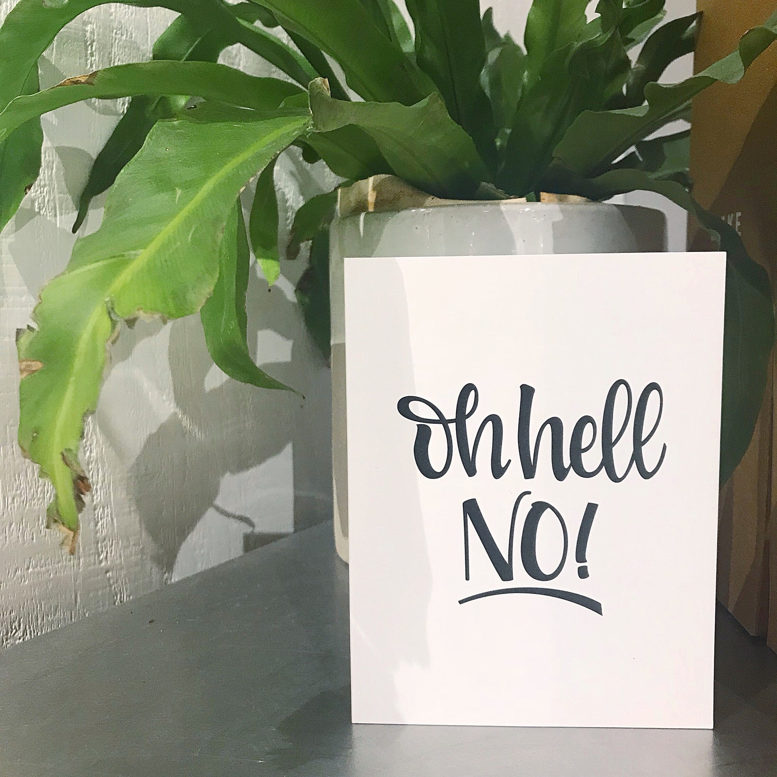 Oh Hell No / Greeting Card / Funny Card / Oh Hell Yeah / | Etsy
