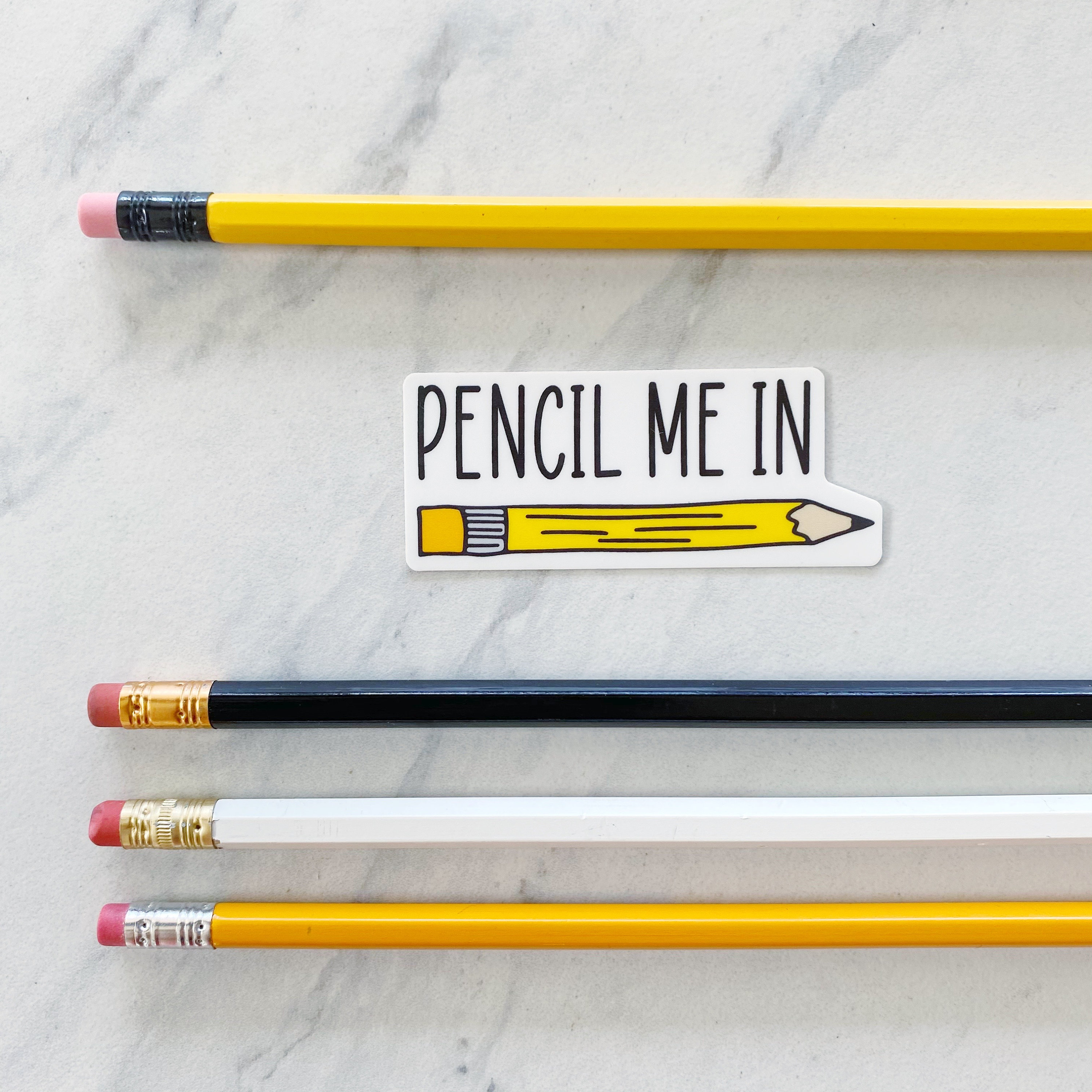 Pencil Me in / Sticker / Vinyl Sticker / Decal / Planner Sticker ...