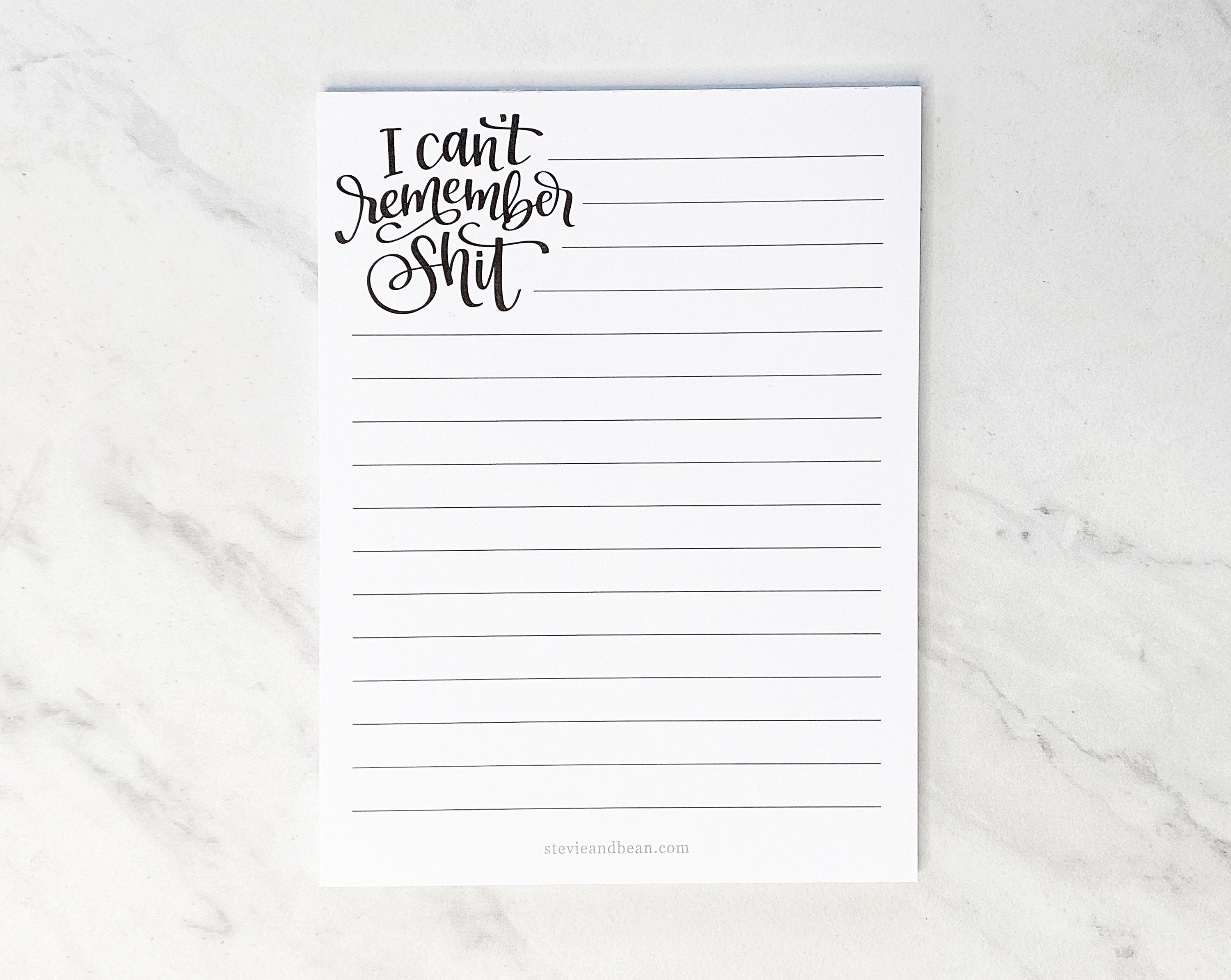 I Can't Remember Shit / Notepad / Desktop Accessories / Stationery ...