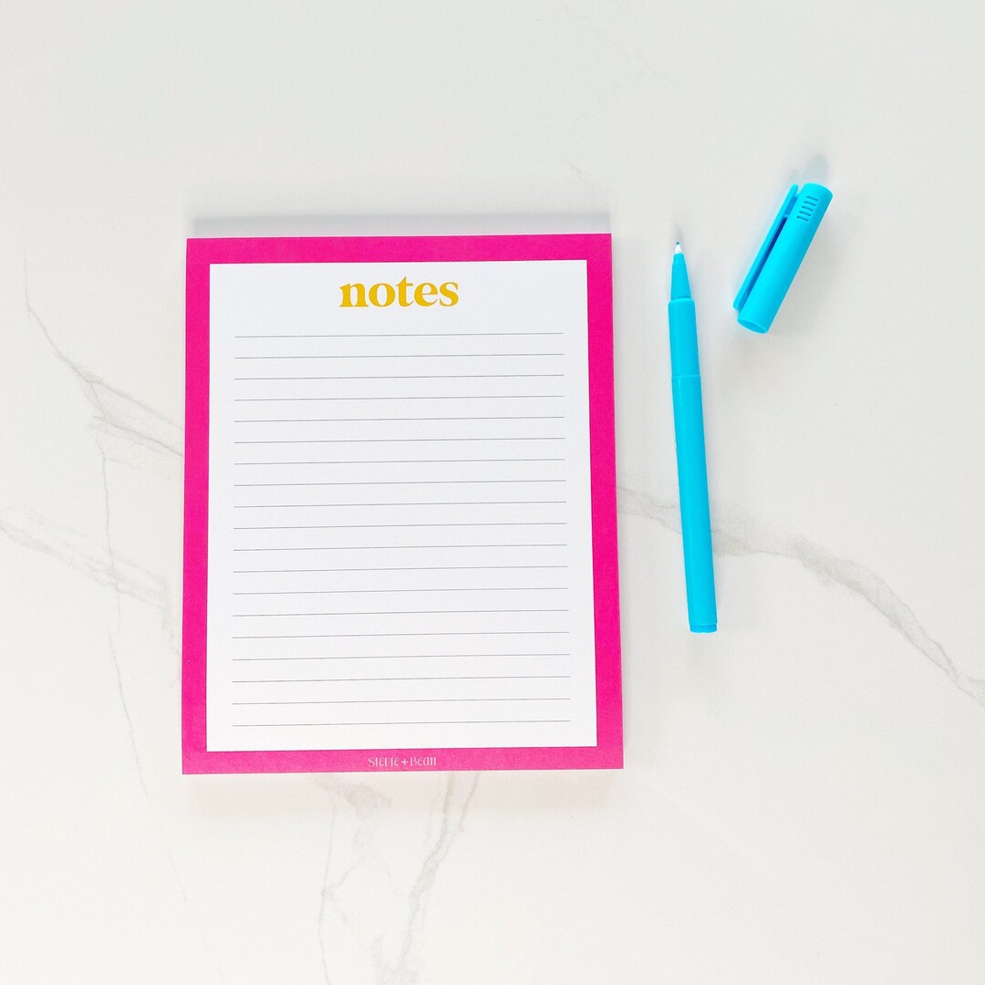 Notes / Thoughts / Reminders / Bright Notepad / Neon / Fun / Teacher ...