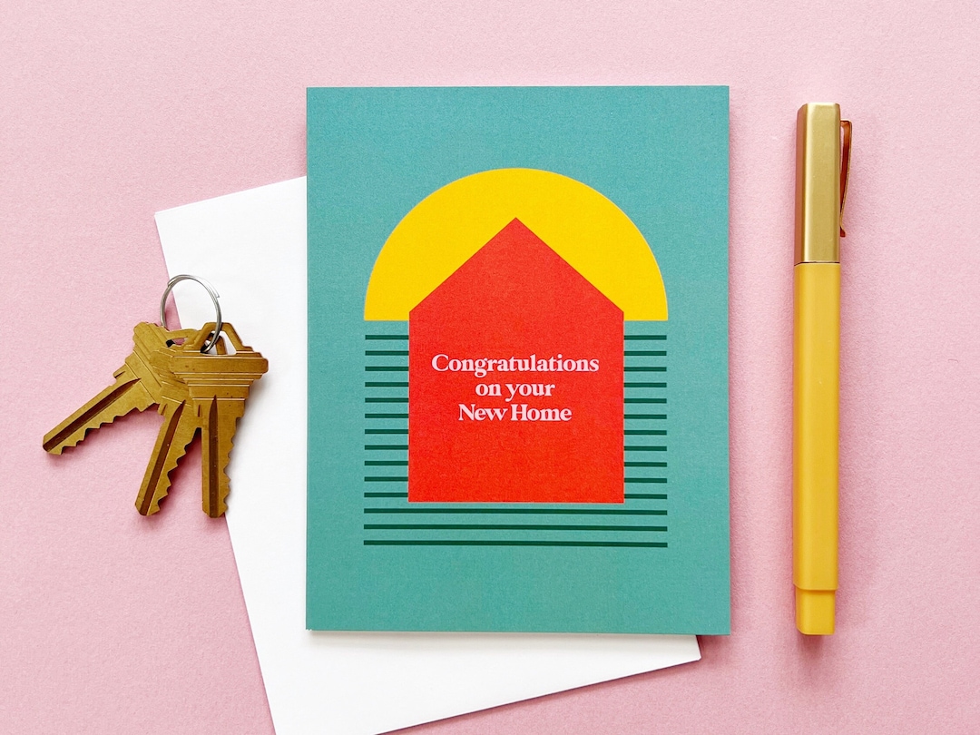 Congratulations on Your New Home / Moving Card / New House / Realtor ...