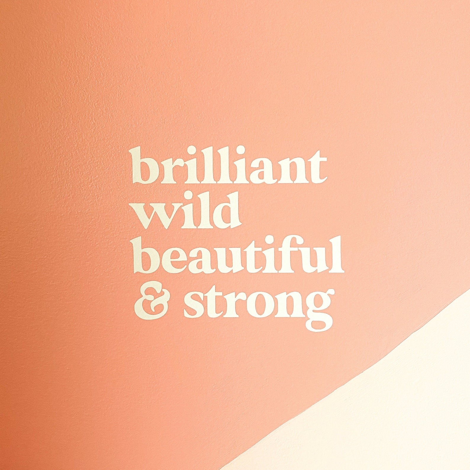 Vinyl Decal / Brilliant Wild Beautiful & Strong / Positive | Etsy