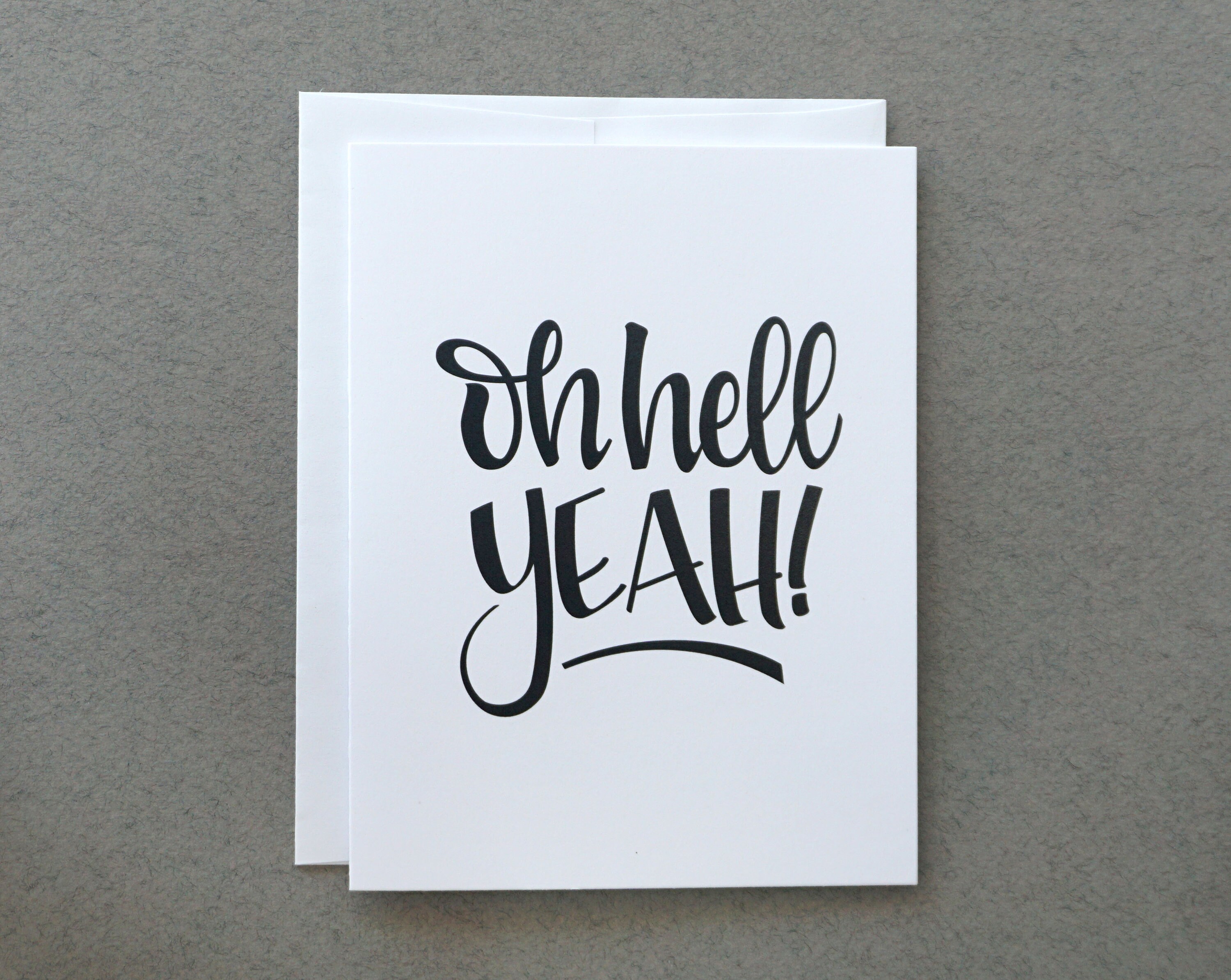 Oh Hell Yeah / Greeting Card / Funny Card / Friend Card / | Etsy