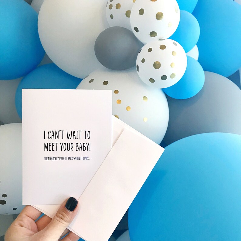 I Can't Wait to Meet Your Baby / Greeting Card / Quickly - Etsy