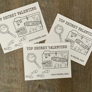 Top Secret Valentine Pen Favors - Etsy