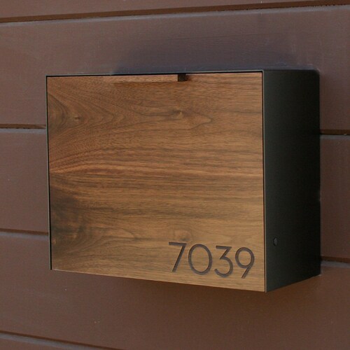 MARTIN B Square Modern and Contemporary Mailbox Vsons | Etsy