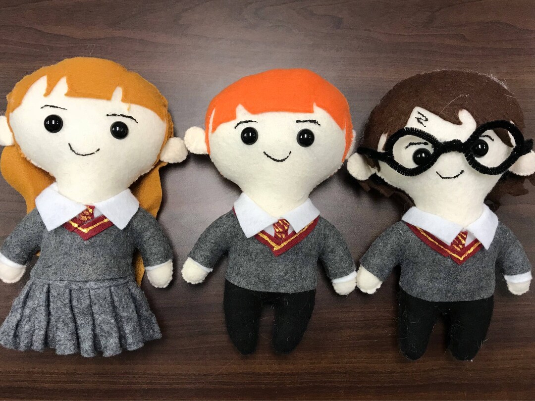 Golden Trio Felt Dolls - Etsy