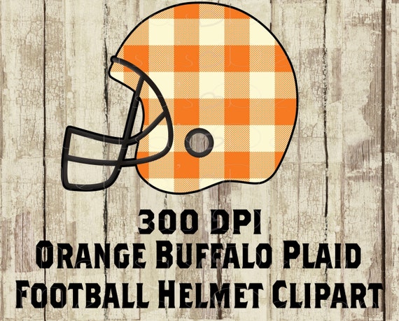 Orange Football Helmet Clipart