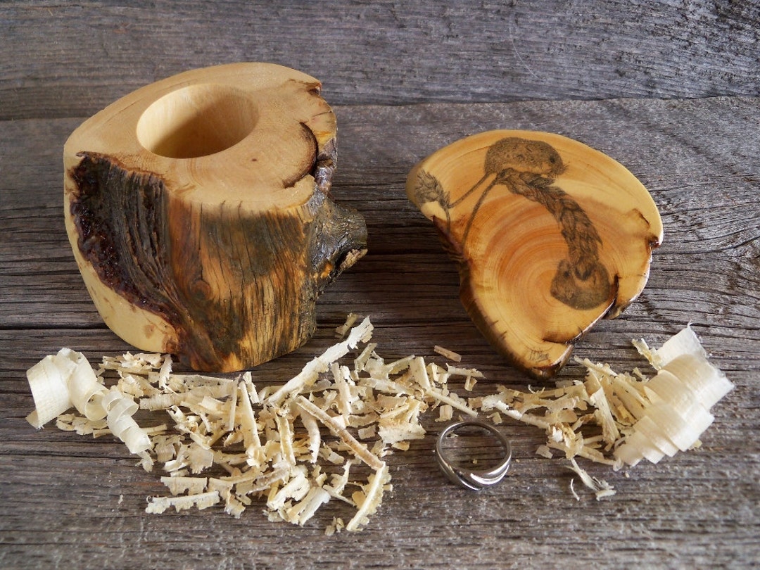 Rustic Ring Box. Rustic Engagement Ring Box. Handmade Ring Box ...