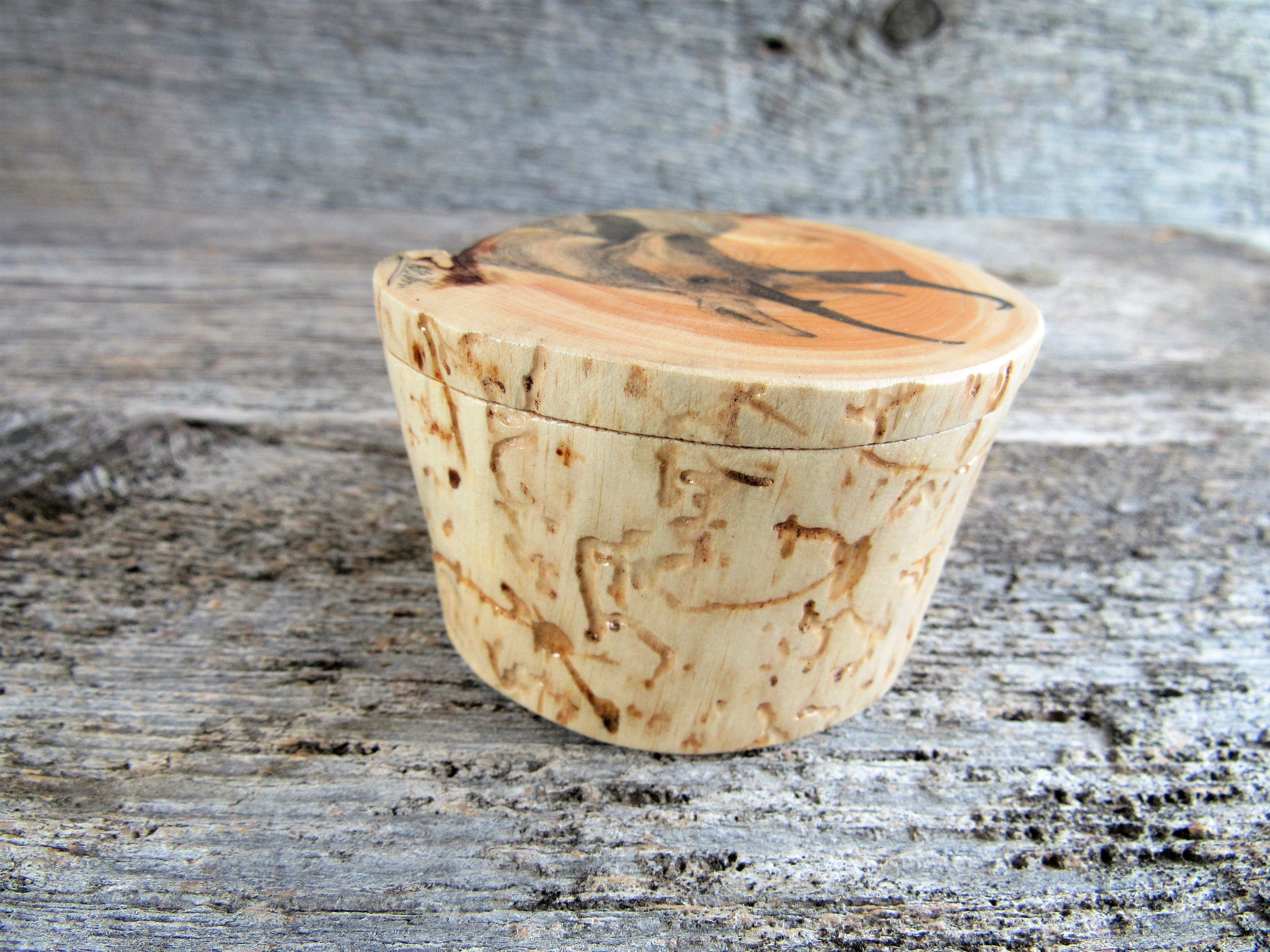 Rustic Ring Box with Antelope Artwork. Wooden Ring Box. | Etsy