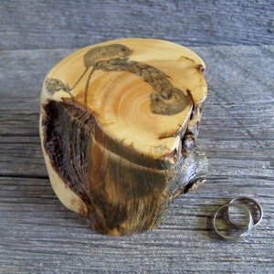 Rustic Ring Box. Rustic Engagement Ring Box. Handmade Ring Box ...