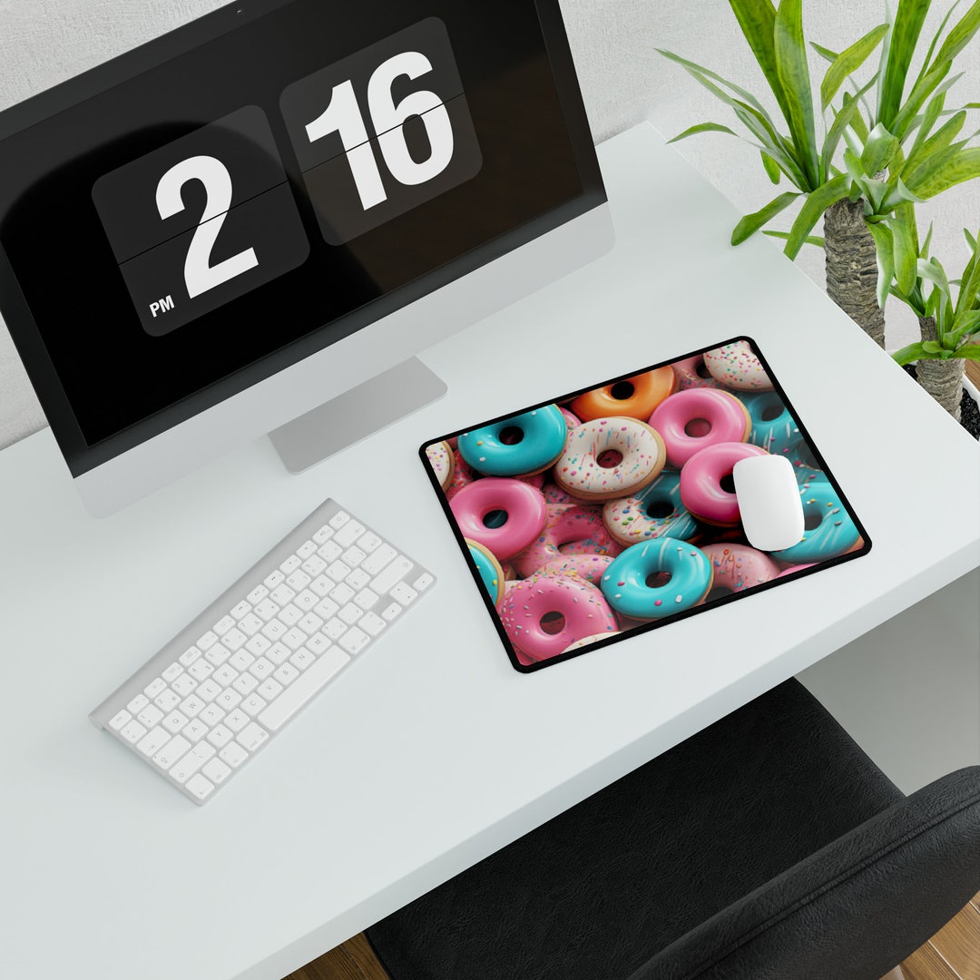 Donut Themed Desk Mat in 3 Sizes - Etsy