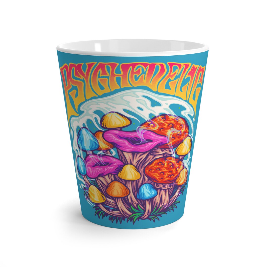 Hippie Trippy Mushroom Psychedelic Couture Exclusive Ceramic Coffee ...