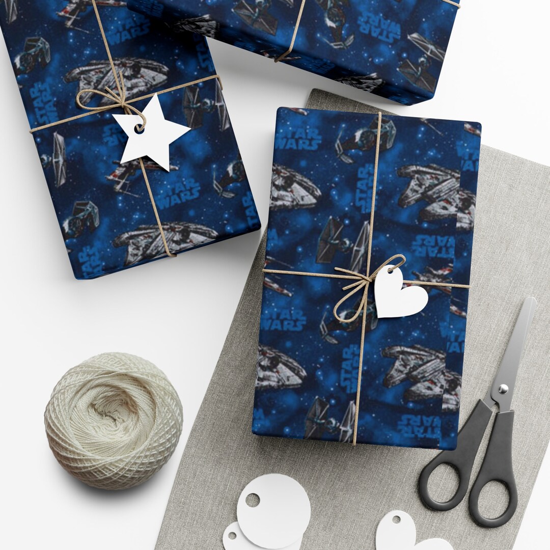 Star Wars Gift Wrapping Paper Available in 3 Sizes, Matte or Glossy - Etsy