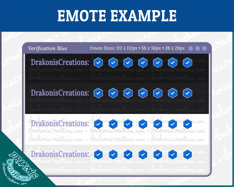 Animated Verification Blue Checkmark Emote - Twitch, Discord, Youtube ...