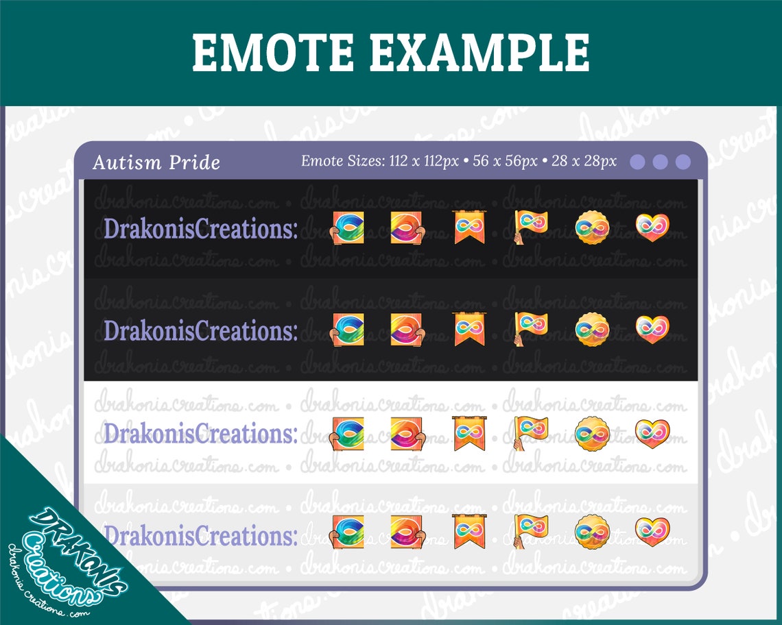 Autism Pride Emotes - Twitch, Discord, Youtube - Etsy