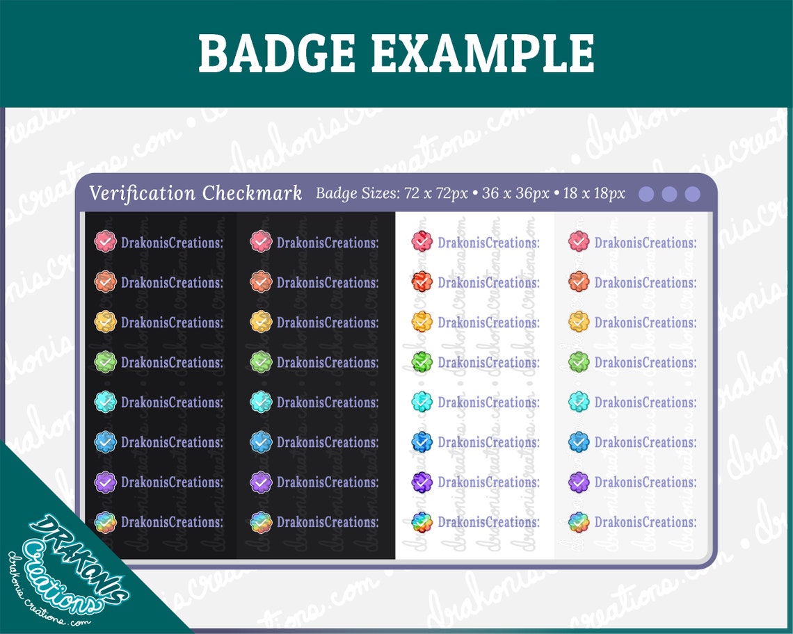 Verification Checkmark Badges & Emotes - Twitch, Discord, Youtube ...
